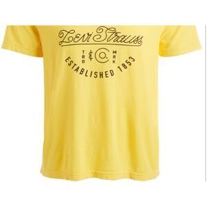 Levi's | Shirts | Levis Mens Cursive Logo Tshirt Yellow Size Xxlarge ...